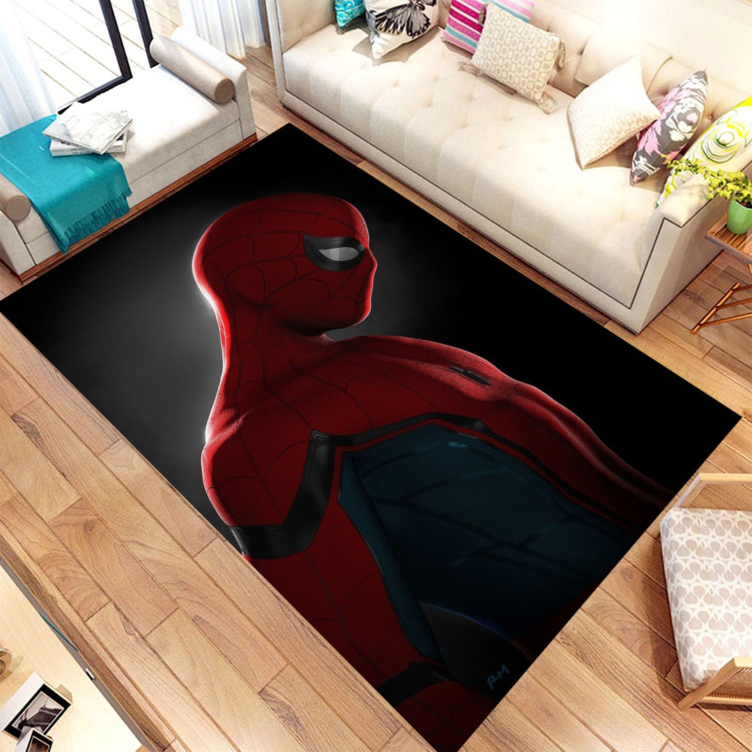 Spider Man Rug, Spider Man Area Rug,gift for Her/him, Girl/boy Room Rug ...