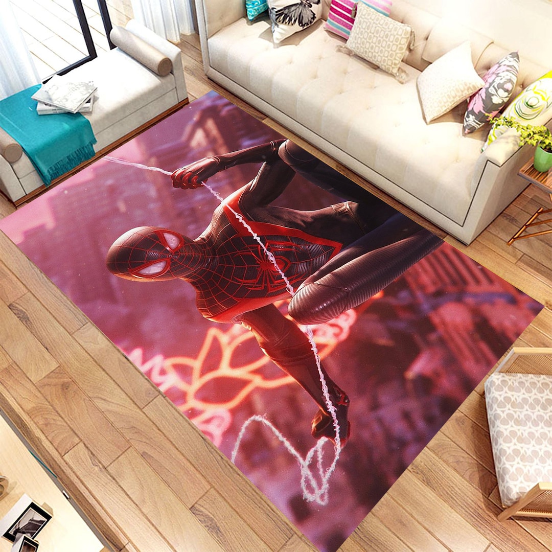Spider Man Rug, Spider Man Area Rug,gift for Her/him, Girl/boy Room Rug ...
