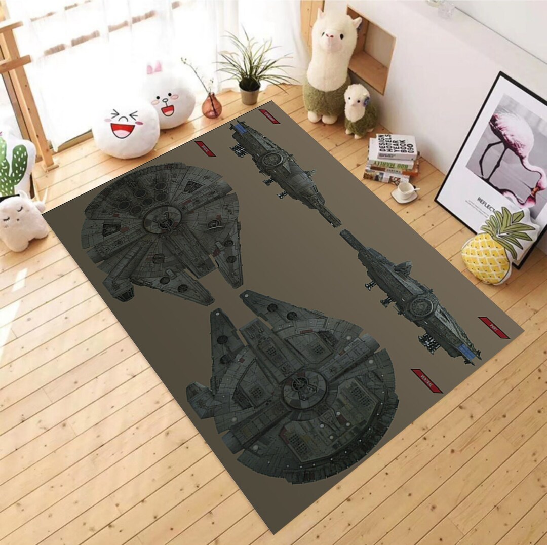 The Star Wars Rug,millenium Falcon,for Living Room Rug,fan Carpet,ships ...