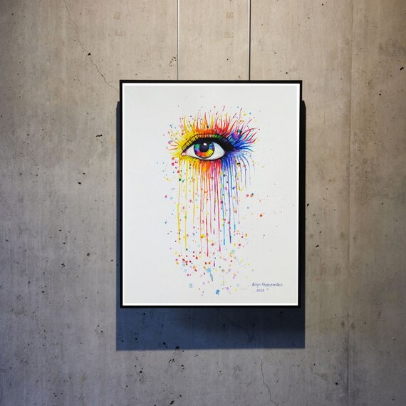 Eye Crying Painting