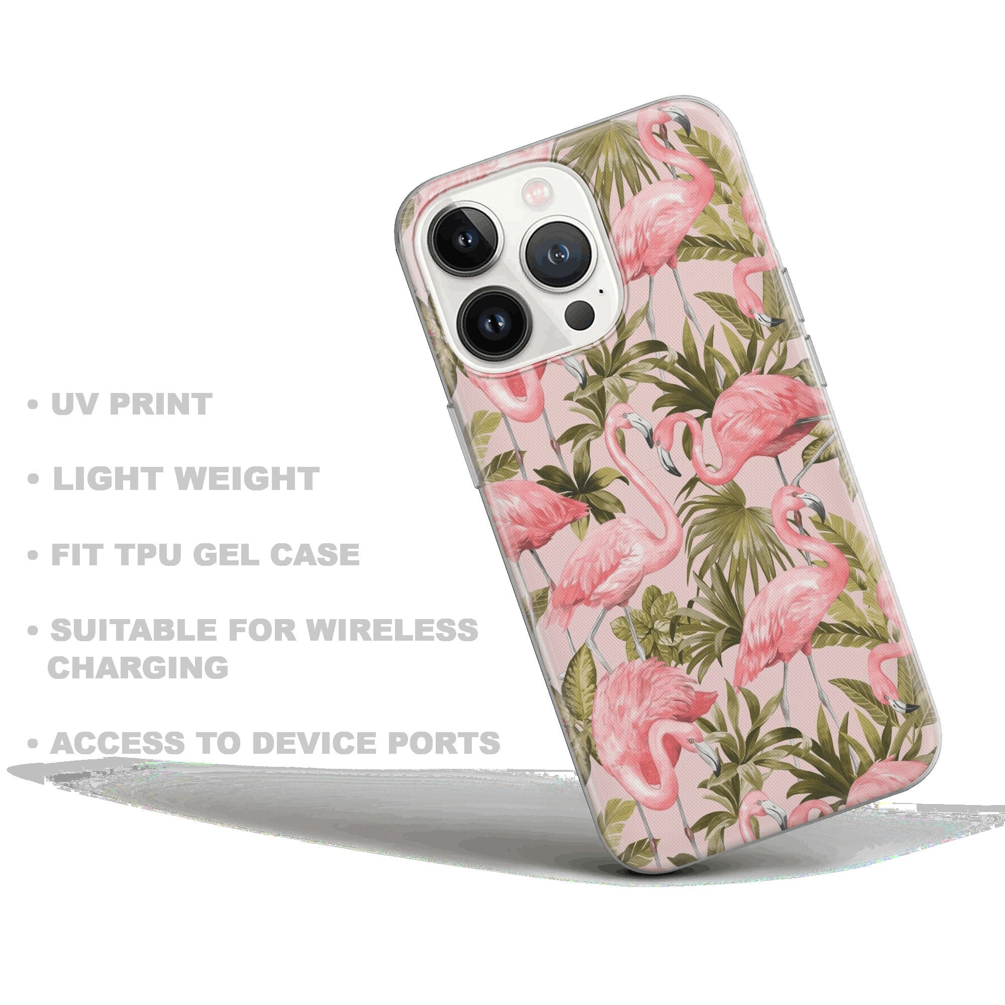 Flamingo Phone Case Flamingo Art Cover for Pixel 7 Pro 6A, iPhone 14 13 ...