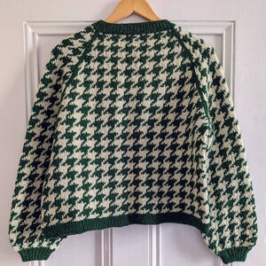 Knitting Pattern: Hennessey Houndstooth Cardigan - Etsy