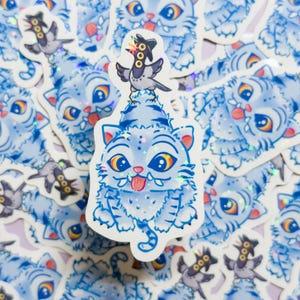 Kpop demon hunters inspired Tiger and magpie sticker | Derpy & Sussy ...