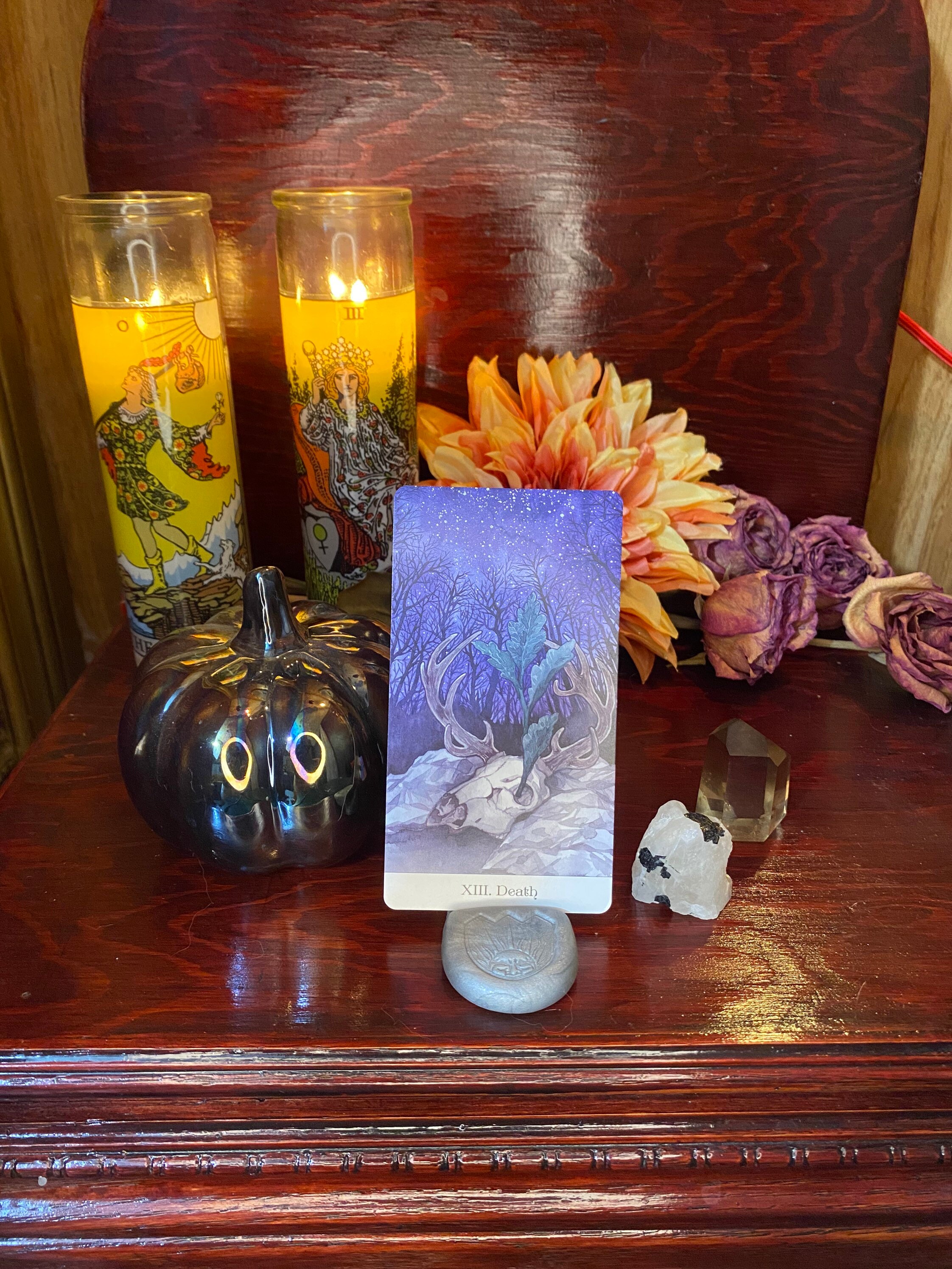Oracle Card Stand Sun & Moon Altar Card stand Oracle Altar Stand Tarot ...