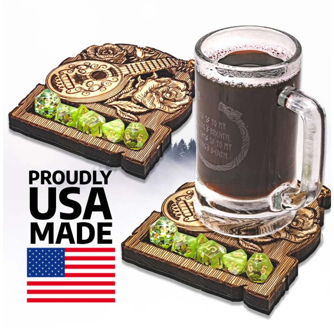 Dnd Dice Coasters - 24 Designs | D&D Class and Monster Designs ...