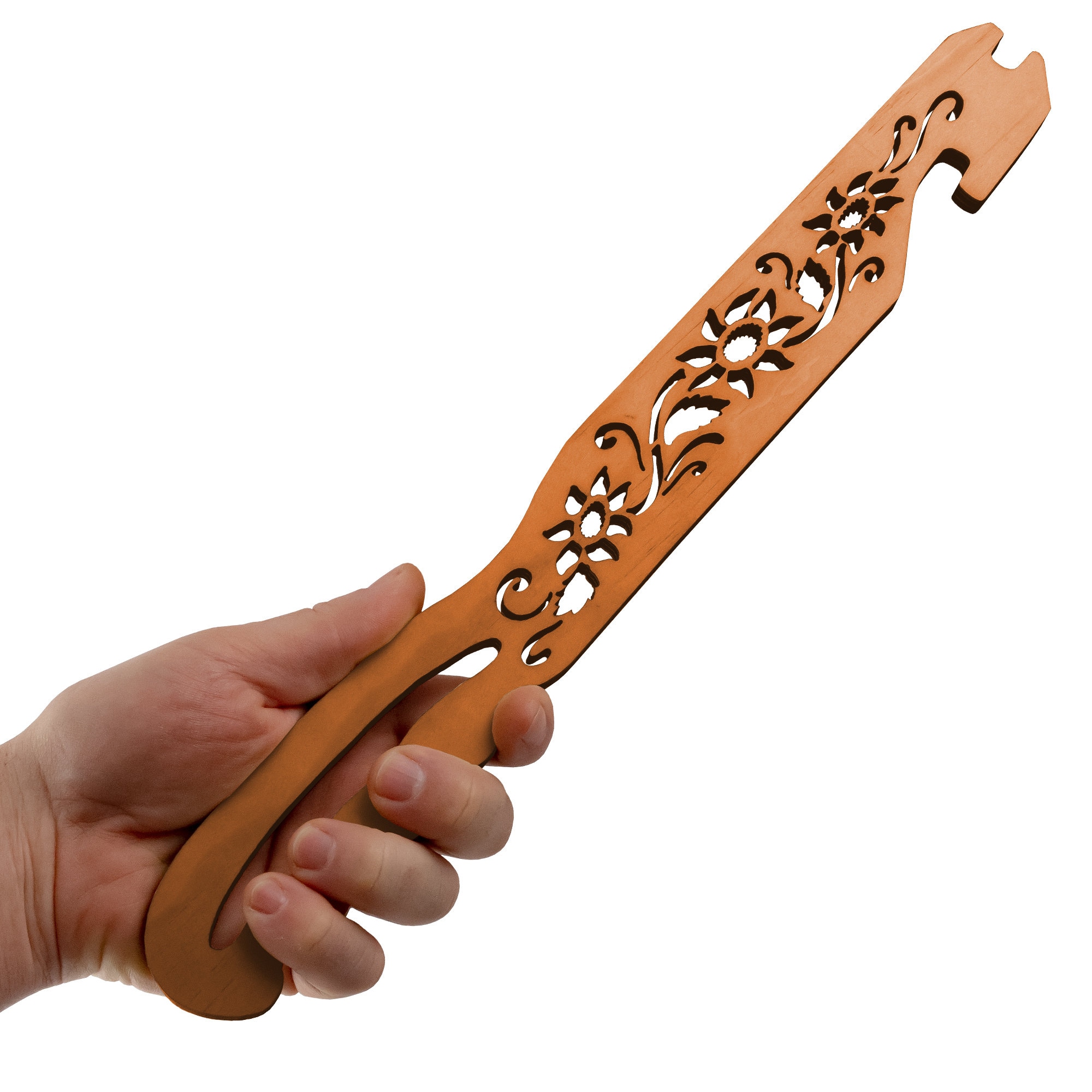 Solid Wood Oven Rack Puller | Floral Laser Cut Design, Kitchen Tool - Etsy