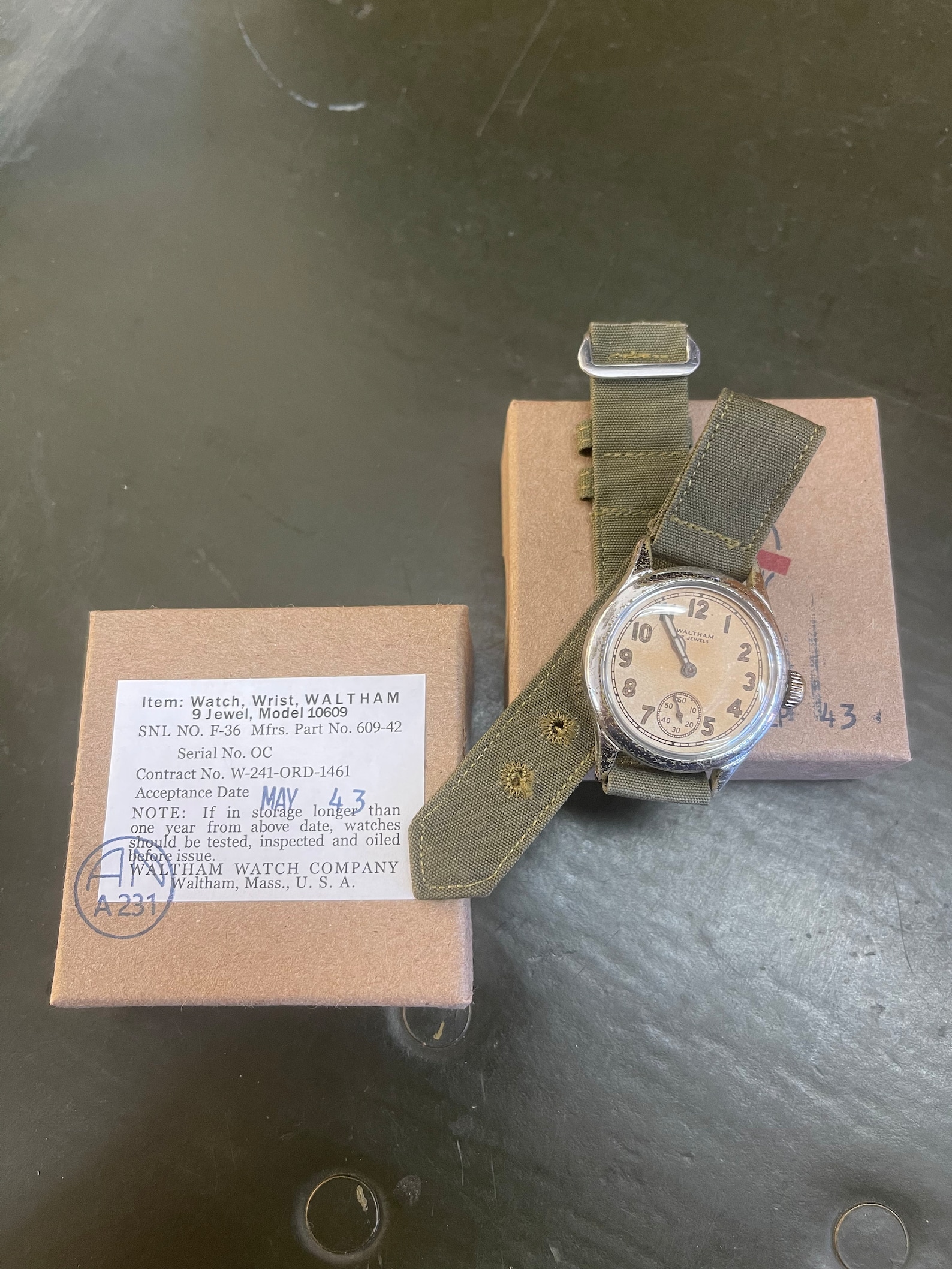 WWII Ordnance Watch Box - Etsy