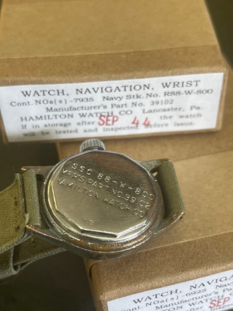 WWII Navy / USMC Pilot's Hack Watch Box - Etsy