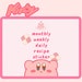 Cute Kirby's Dream Bffet Digital Planner | Goodnotes Templates ...