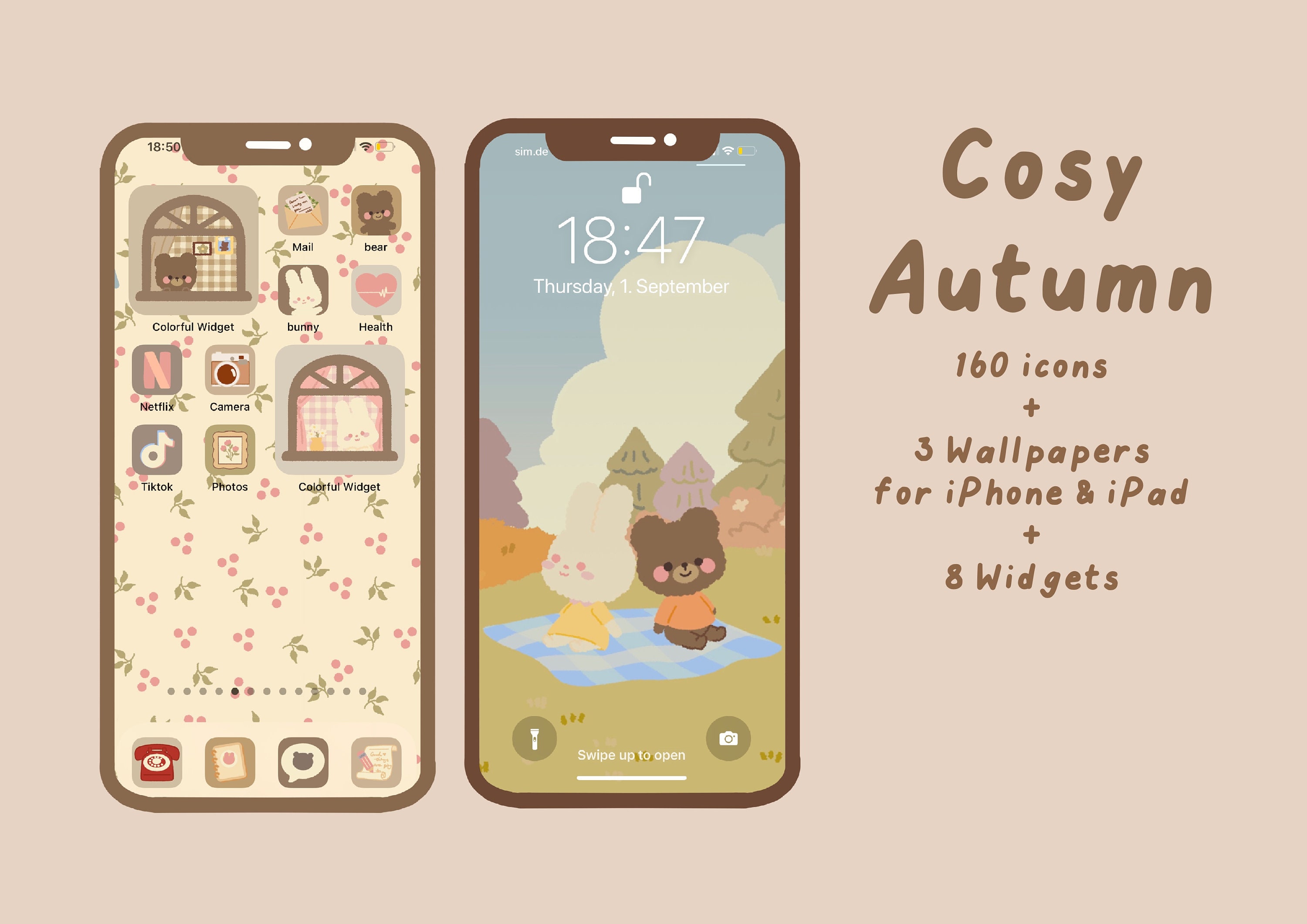 Ios App Icons COSY AUTUMN Handy Theme Ios & Android App - Etsy
