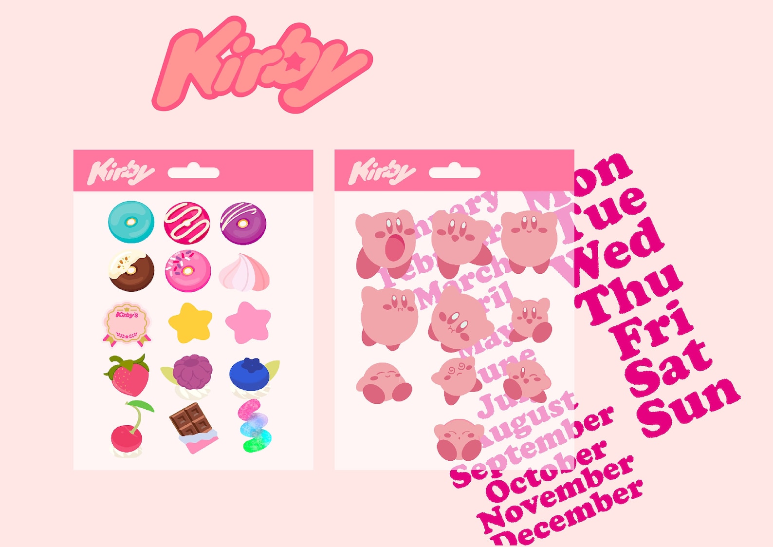 Cute Kirby's Dream Bffet Digital Planner | Goodnotes Templates ...