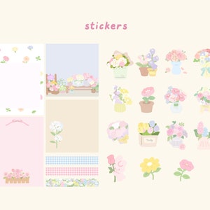 Cute Digital Notebook: Flower Shop | for Goodnotes + Notability ...