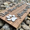 Dog Name Sign, 3D Dog Name Sign, Custom Dog Name Sign, Personalized Dog ...