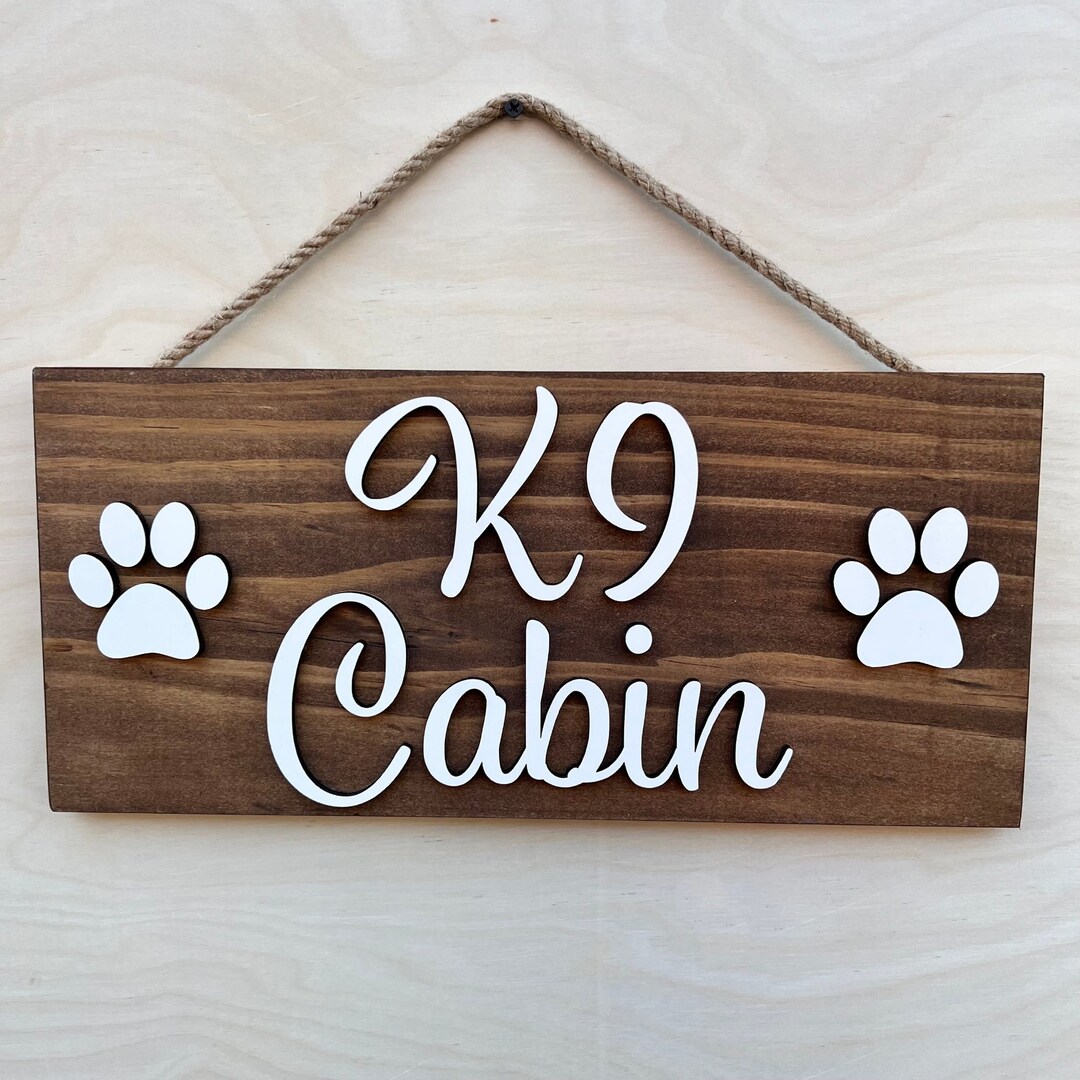 Pet Name Sign, 3D Pet Name Sign, Custom Pet Name Sign, Personalized Pet ...
