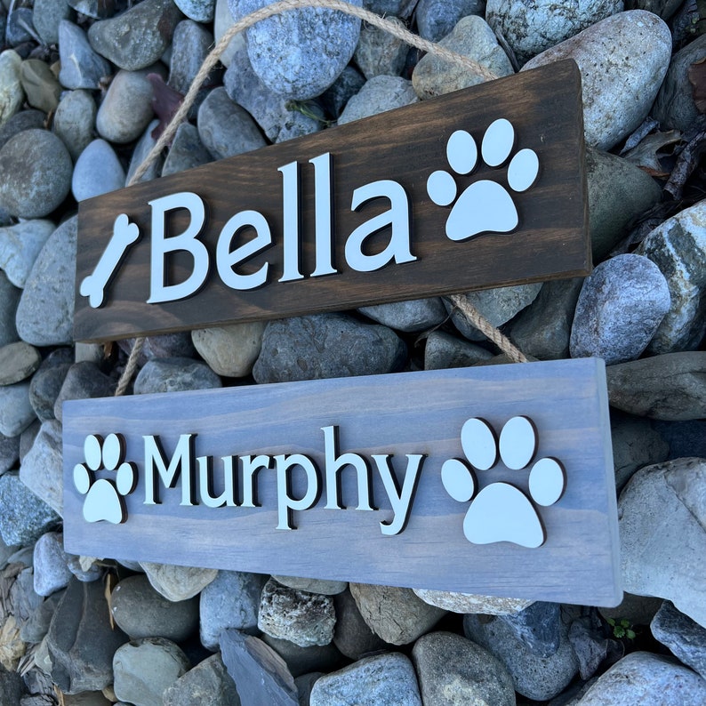 Pet Name Sign 3D Pet Name Sign Custom Dog Name Sign - Etsy