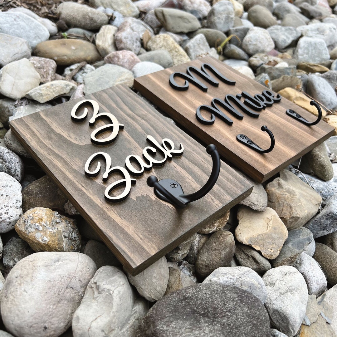 Personalized Towel Hook, Custom Towel Hook, Custom Key Holder, Key Hook ...
