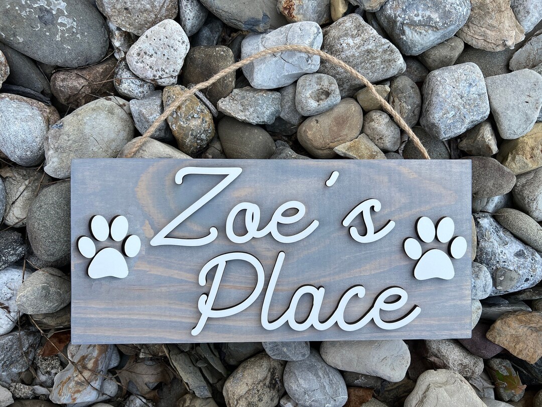 Pet Name Sign, 3D Pet Name Sign, Custom Pet Name Sign, Personalized Pet ...