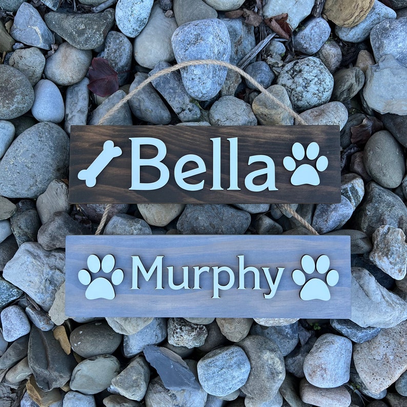 Pet Name Sign 3D Pet Name Sign Custom Dog Name Sign - Etsy