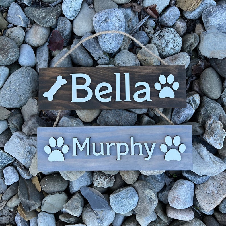 Pet Name Sign 3D Pet Name Sign Custom Dog Name Sign - Etsy