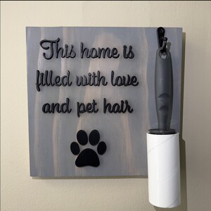 Lint Roller Sign, 3D Letters, Lint Roller Hanger, Pet Hair Sign - Etsy