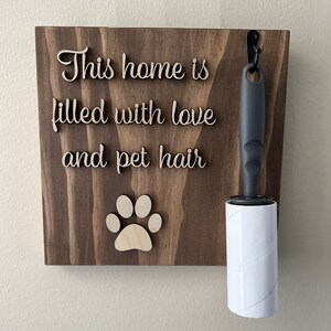 Lint Roller Sign, 3D Letters, Lint Roller Hanger, Pet Hair Sign - Etsy