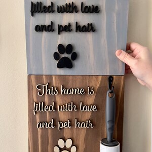 Lint Roller Sign, 3D Letters, Lint Roller Hanger, Pet Hair Sign - Etsy