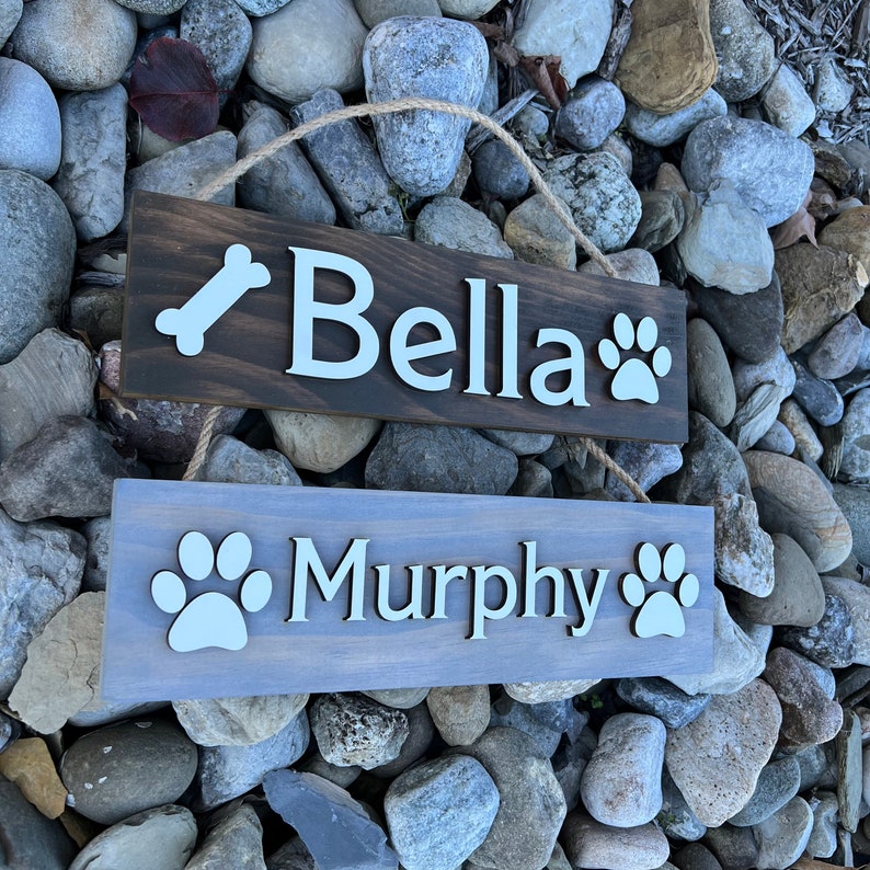 Pet Name Sign 3D Pet Name Sign Custom Dog Name Sign - Etsy
