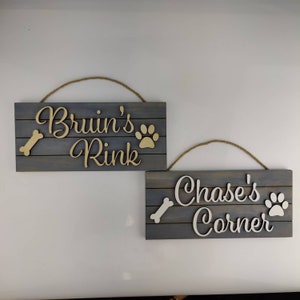 Dog Name Sign 3D Dog Name Sign Custom Dog Name Sign - Etsy