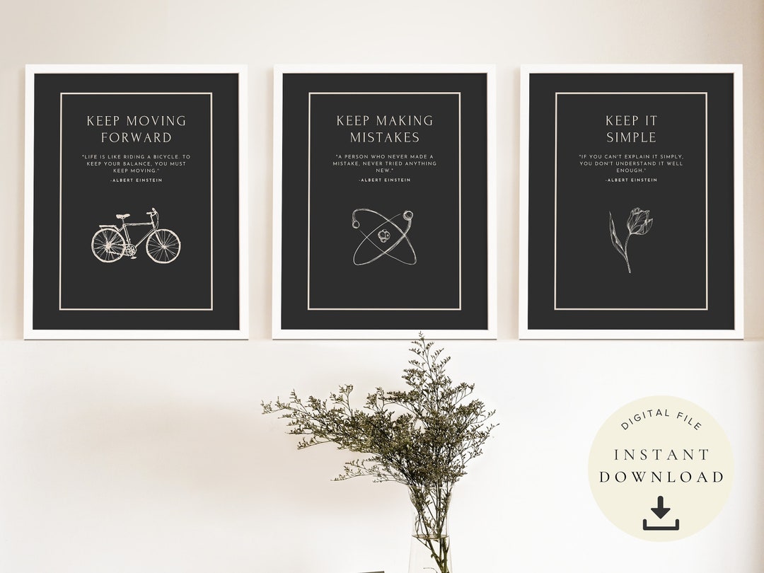 Albert Einstein, Brainy Quote, Science Gift, Theory of Relativity ...