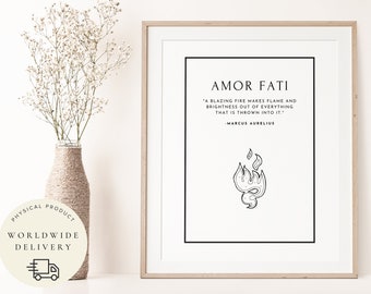 Amor Fati Definition Amor Fati Print Stoic Reflection - Etsy