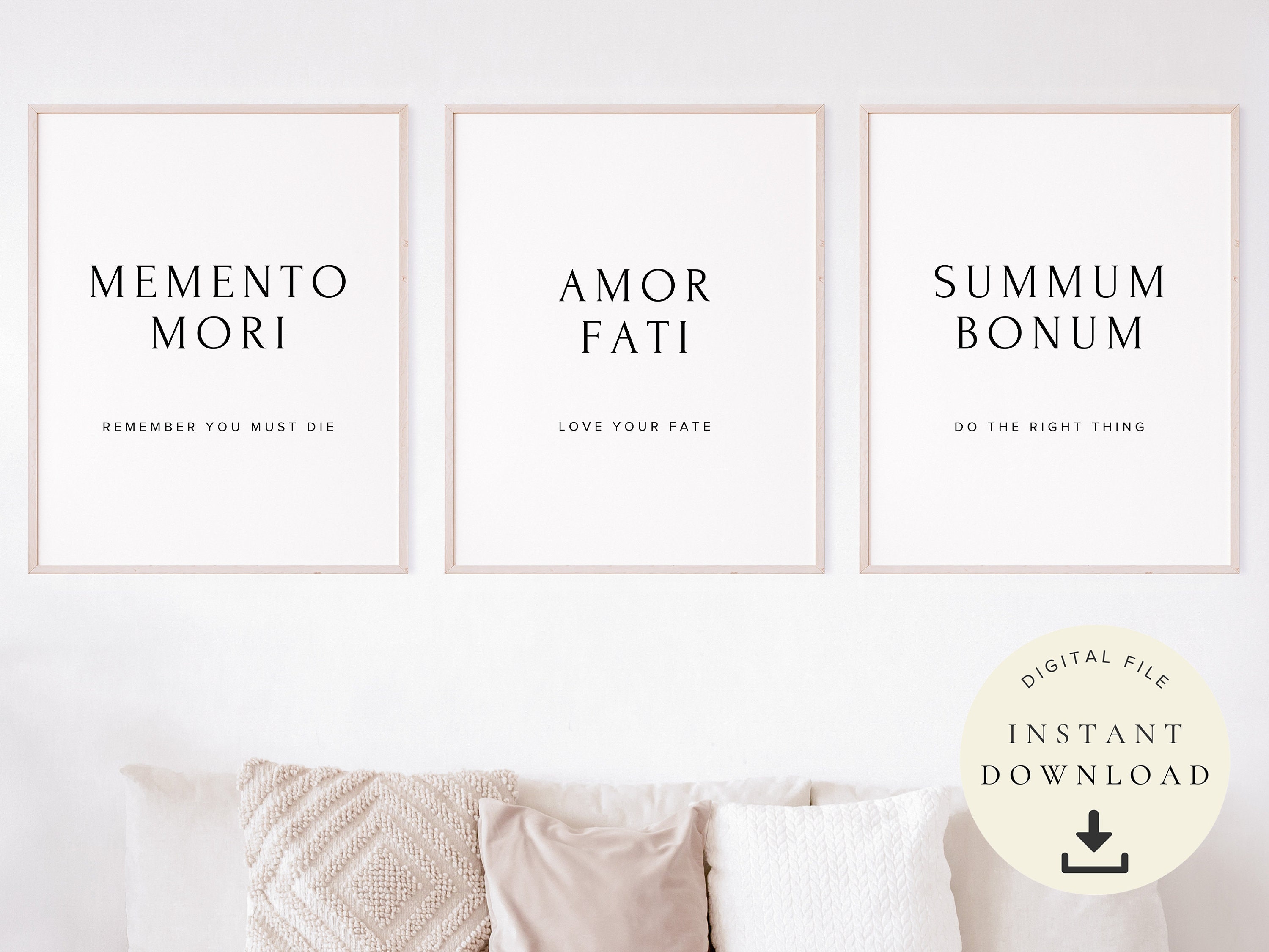 Stoic Quotes Amor Fati Poster Memento Mori Print - Etsy UK
