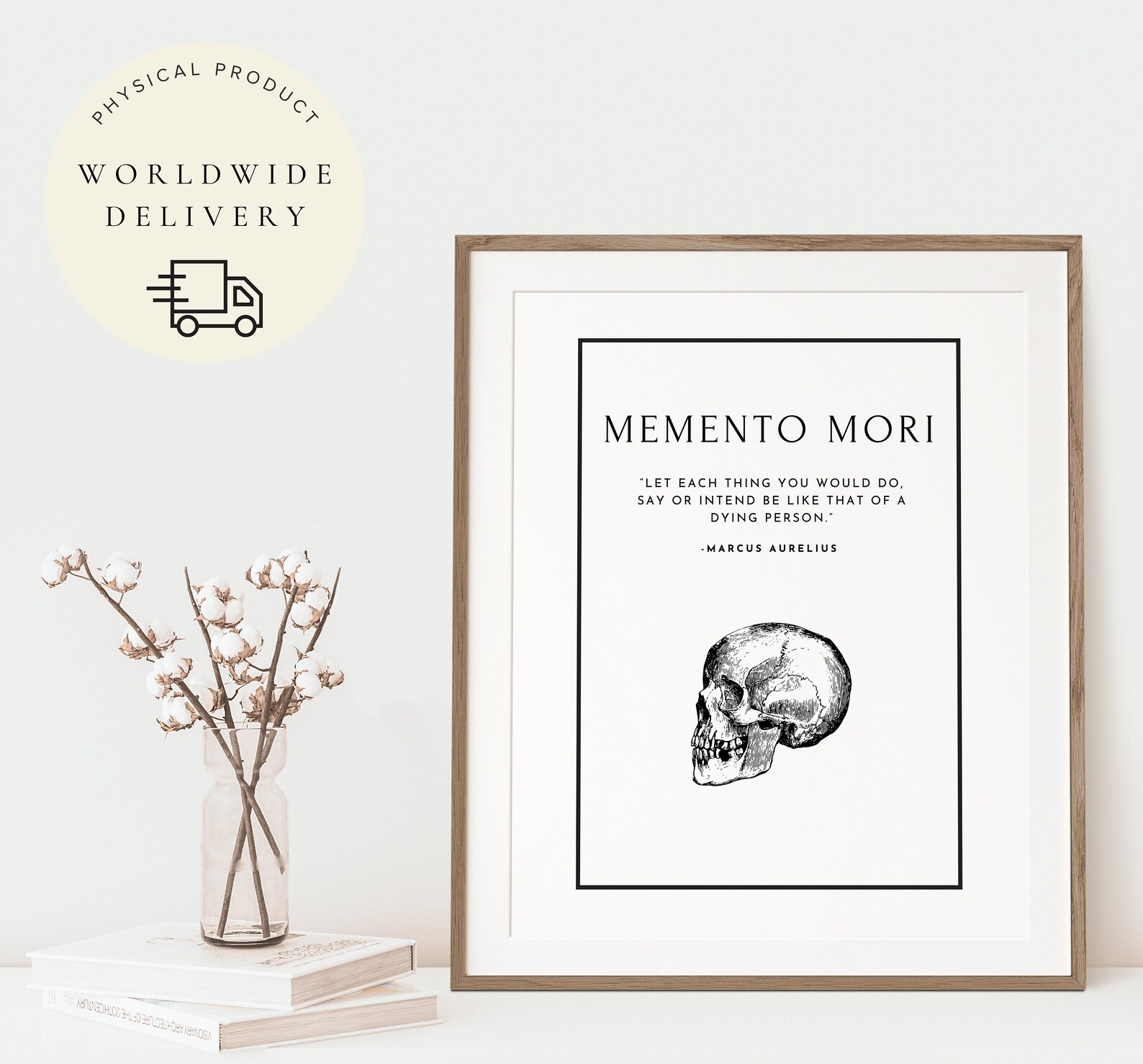 Memento Mori Poster, Print Stoic Quote , Marcus Aurelius Poster ...