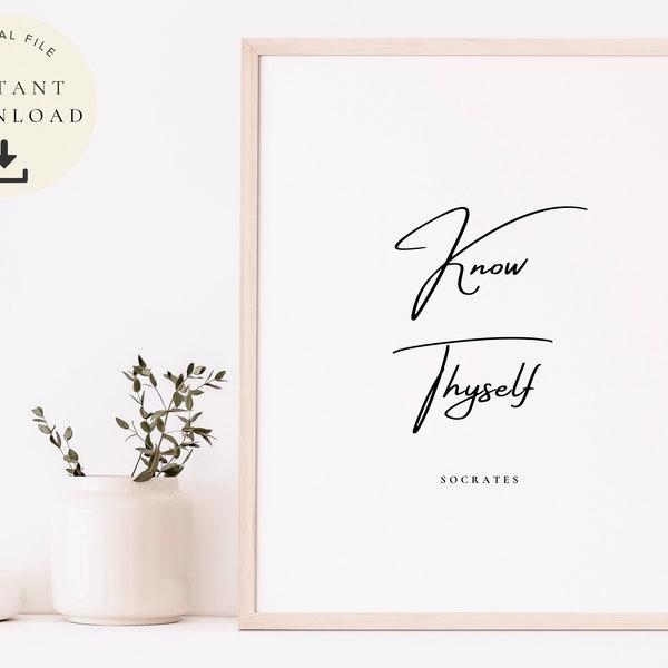 Know Thyself - Etsy