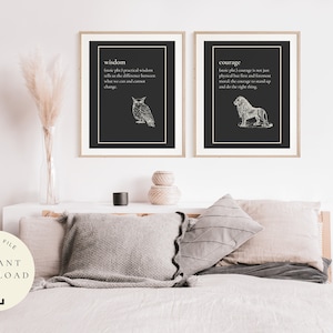 Stoic Virtues Poster, Marcus Aurelius Design Prints, Stoicism Wall Art ...