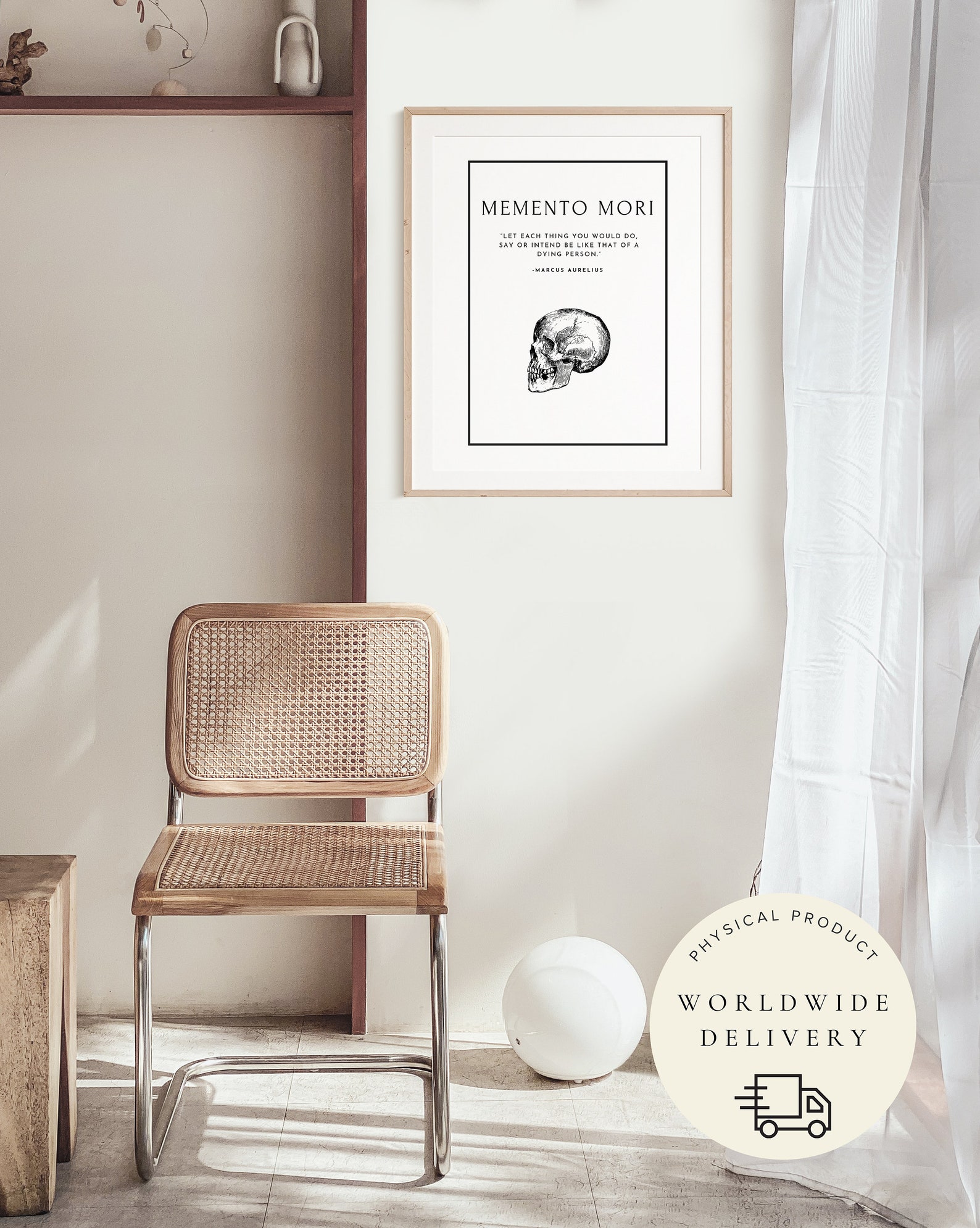 Memento Mori Poster, Print Stoic Quote , Marcus Aurelius Poster ...