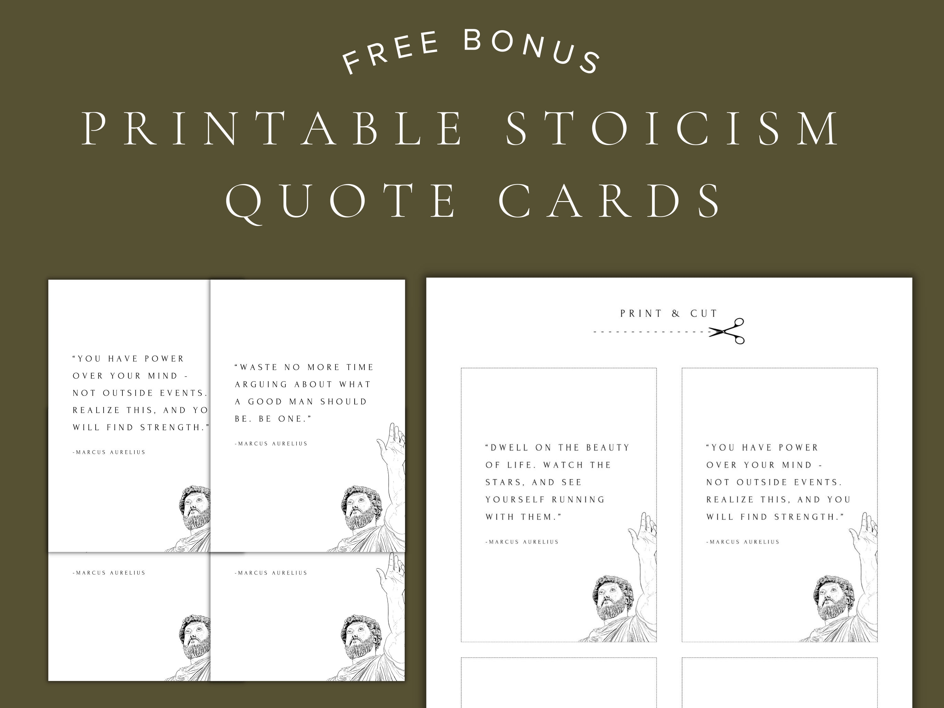 Art & Collectibles Digital Prints Marcus Aurelius Art Philosopher ...