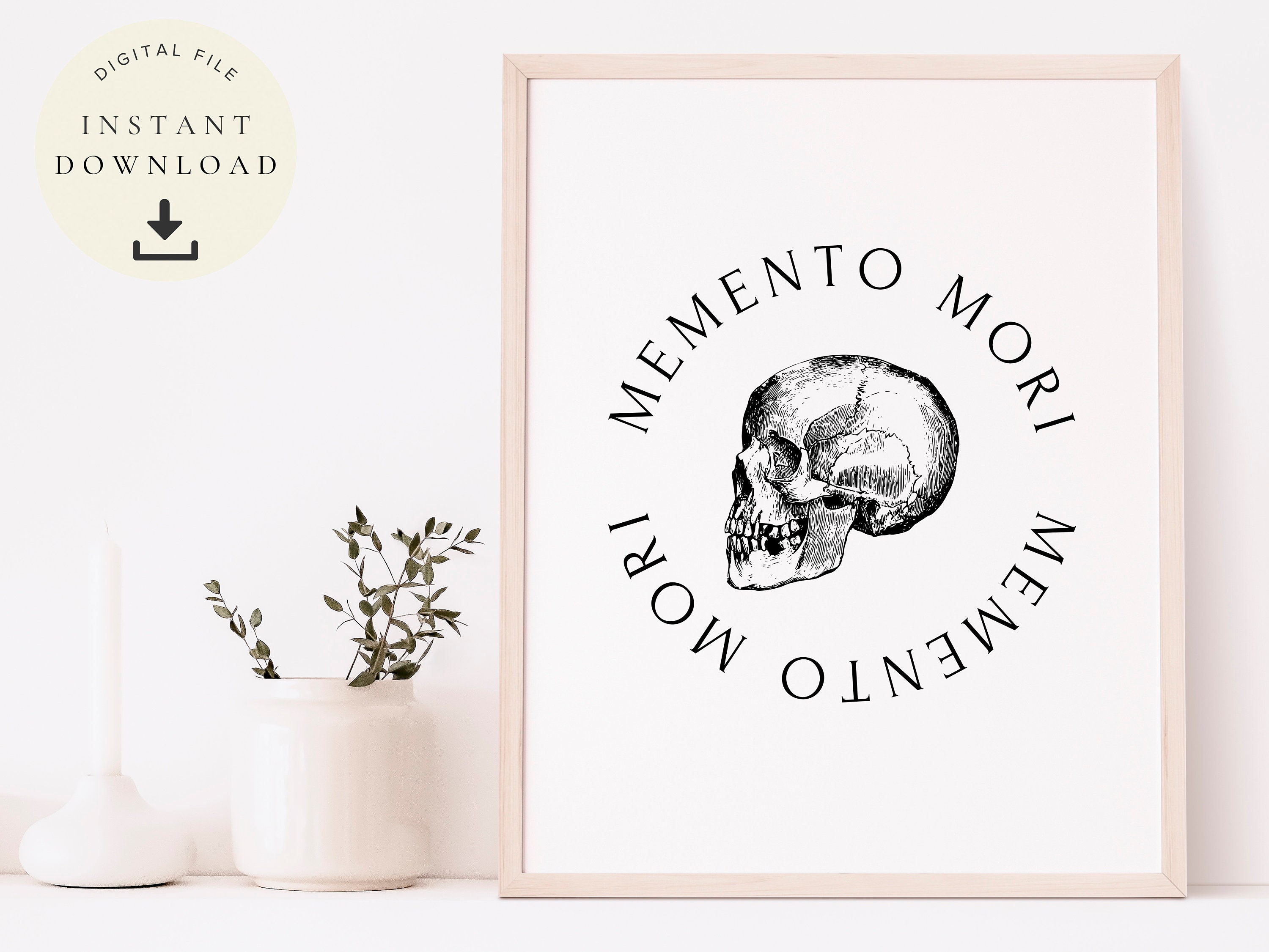 Memento Mori Print, Stoic Philosophy, Stoicism Art, Inspirational ...
