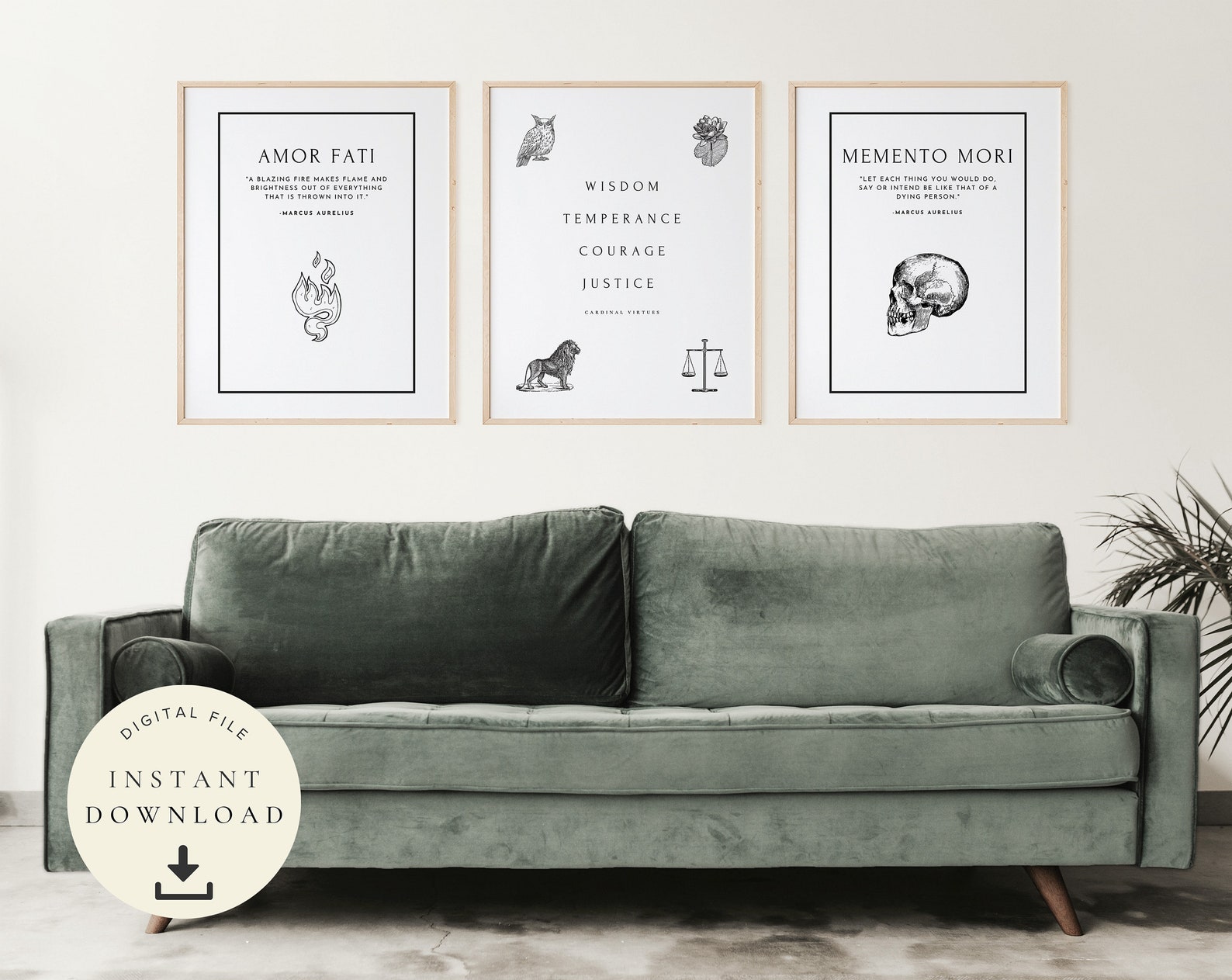 Stoic Poster Stoicism Art Meditations Amor Fati Print - Etsy UK