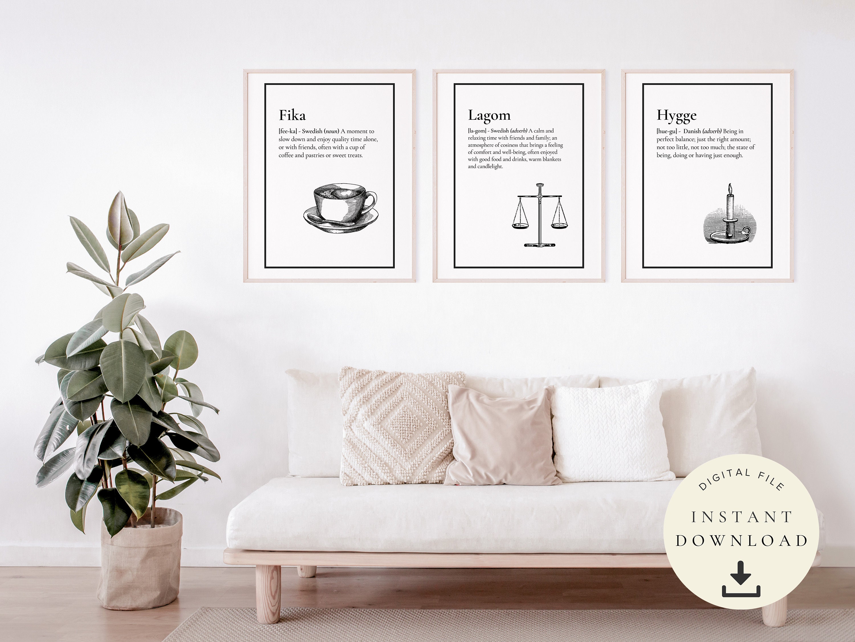 Hygge Printable, Fika, Lagom, Definition Print, Coffee Poster, Cozy ...