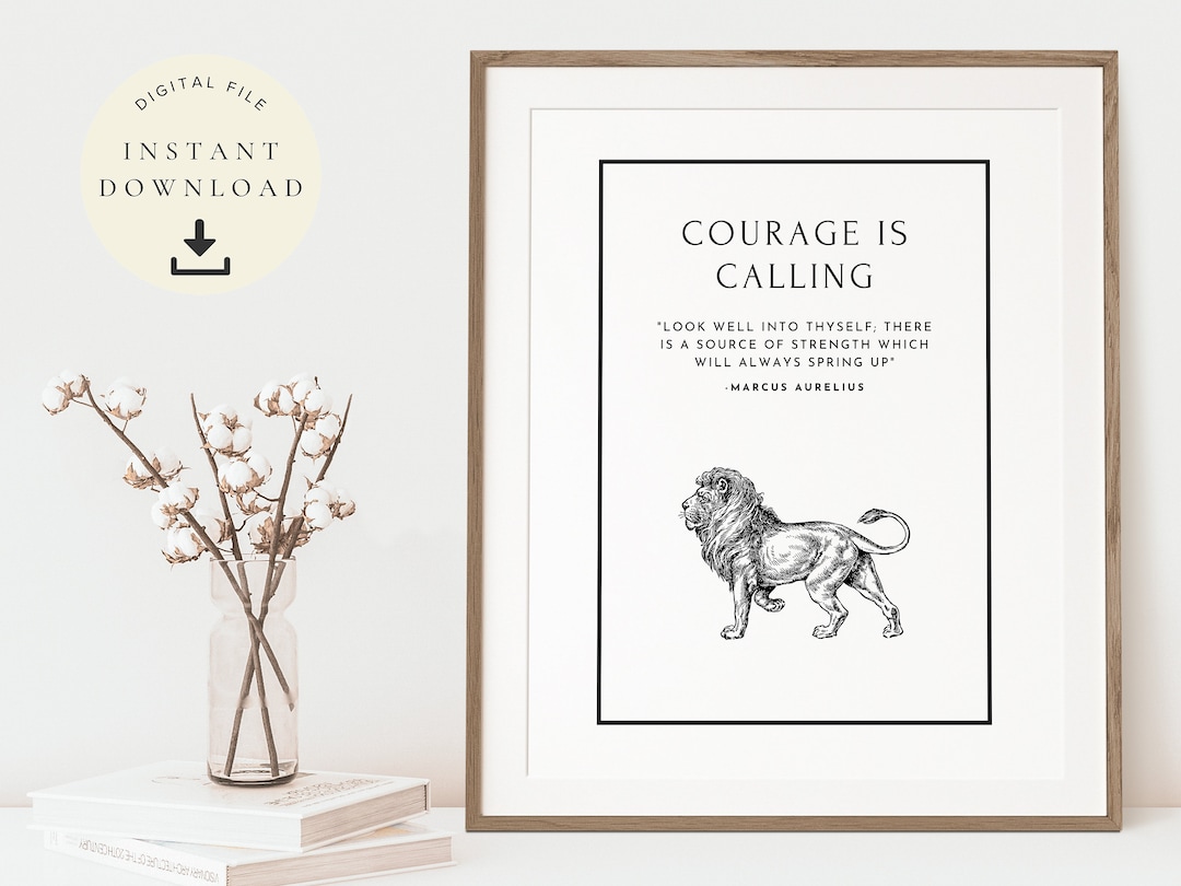 Ryan Holiday, Courage is Calling, Stoic Art, Marcus Aurelius Quote ...