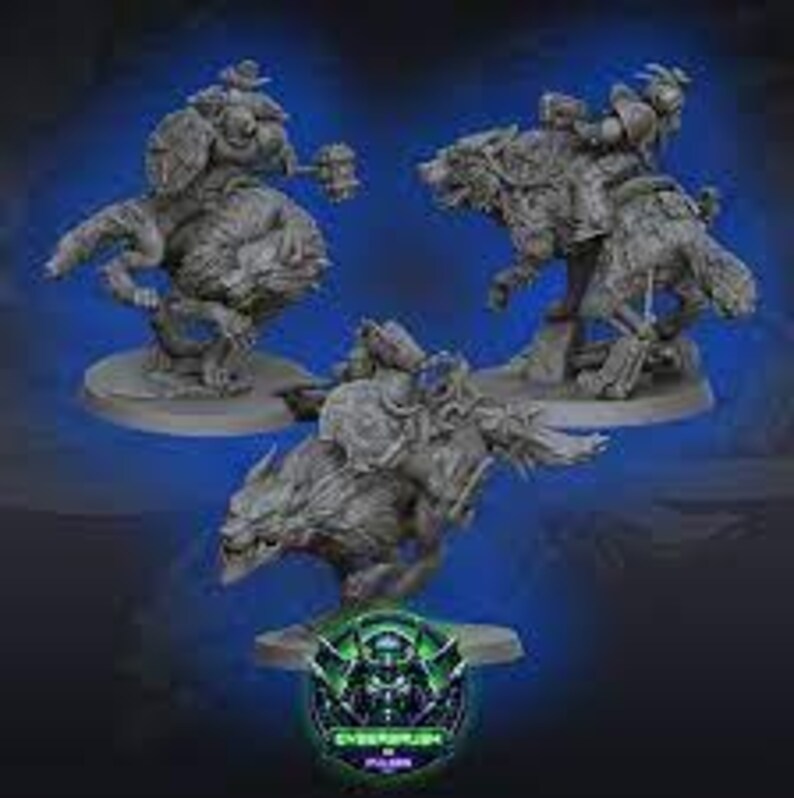 3 Space Viking Stormwolf Riders - Etsy