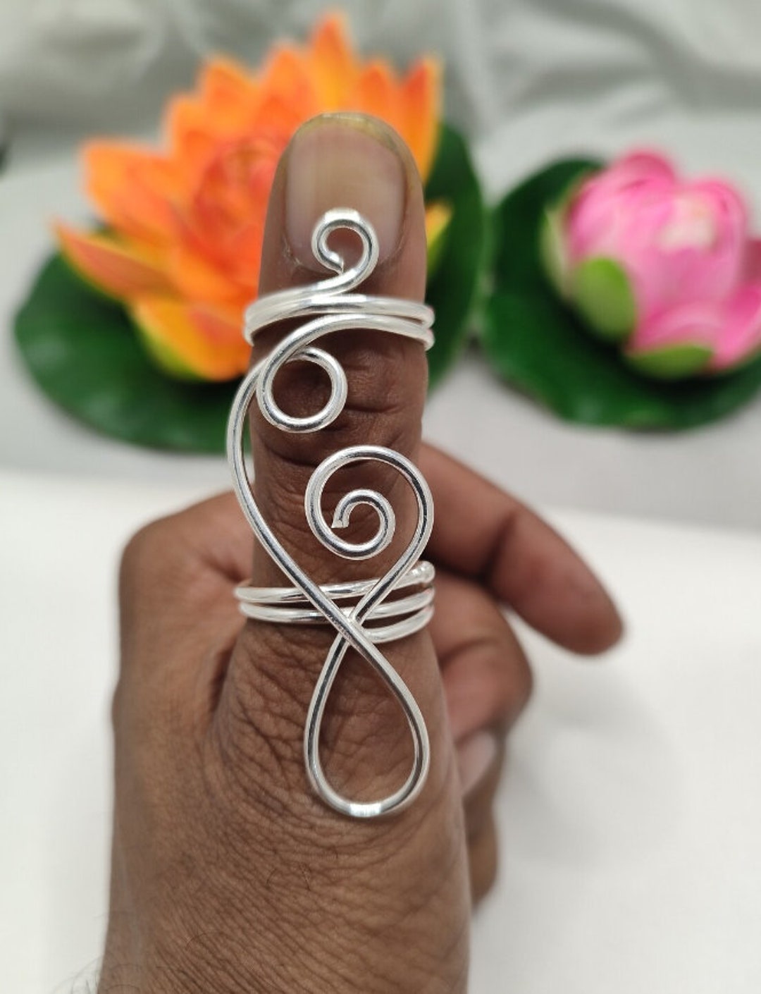 Silver Thumb Ring Thumb Splint MCP 925 Silver Ring EDS Splint Ring MCP ...