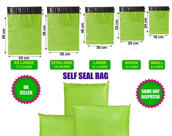 Pink Postal Mailing Bags Postage Coloured Plastic Packaging Parcel ...