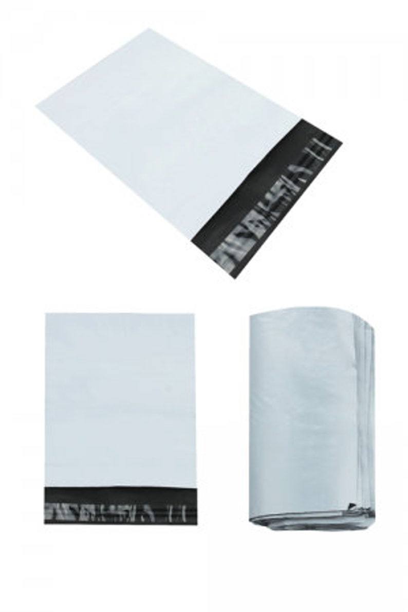 White Postal Mailing Bags Postage Coloured Plastic Packaging Parcel ...