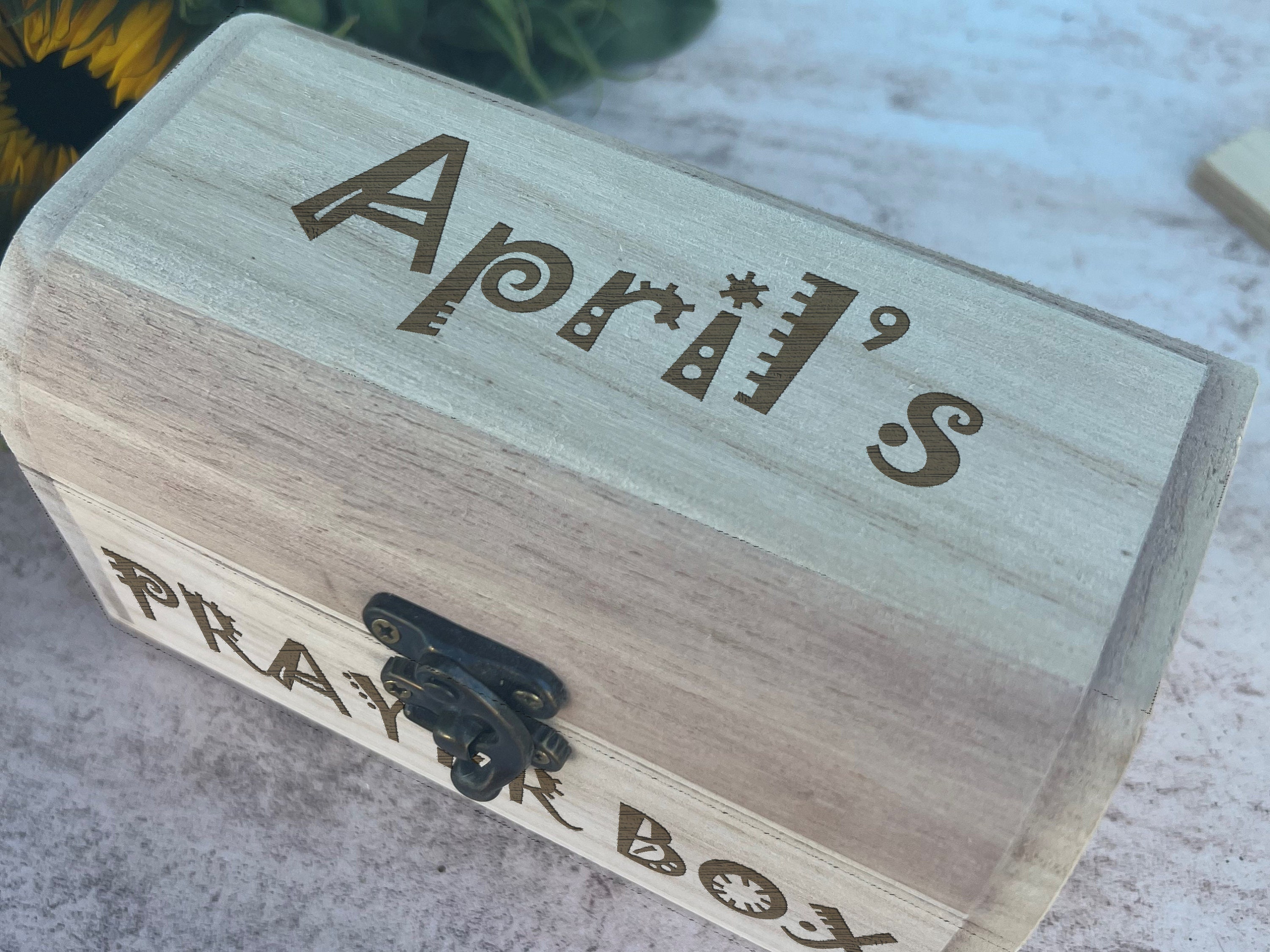 Prayer Box Small Treasure Chest for Prayers Bible God Christianity ...