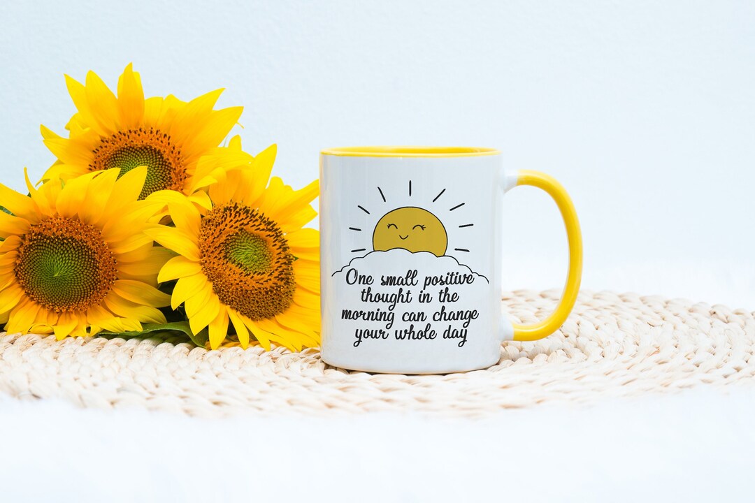 One Small Positive Thought Mug Positivity Inspiring Quote Gift Tea ...