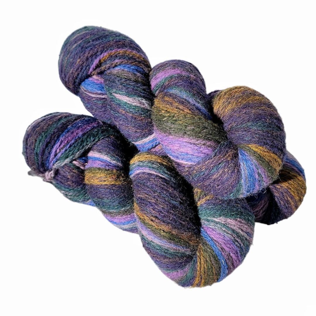 100% Natural Wool Yarn DK, Worsted Wool Yarn Hand Dyed - Etsy