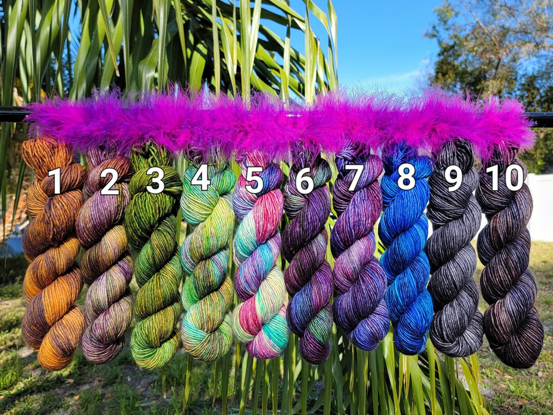 100% Merino Wool Yarn Hand Dyed 216yards, Knitting Machine Yarn for ...