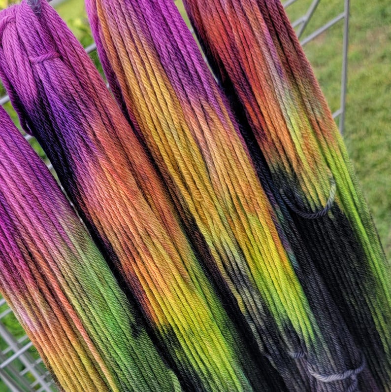 100% Superwash Merino Hand Dyed Yarn DK 216yds - Etsy