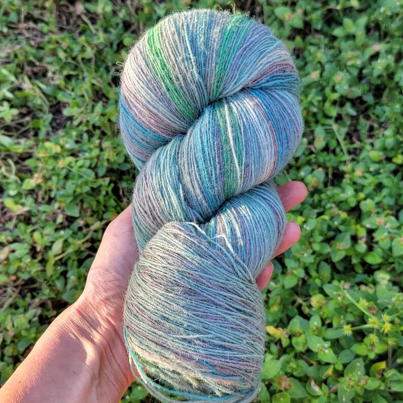100% Natural Wool Yarn Hand Dyed Lace Weight - Etsy